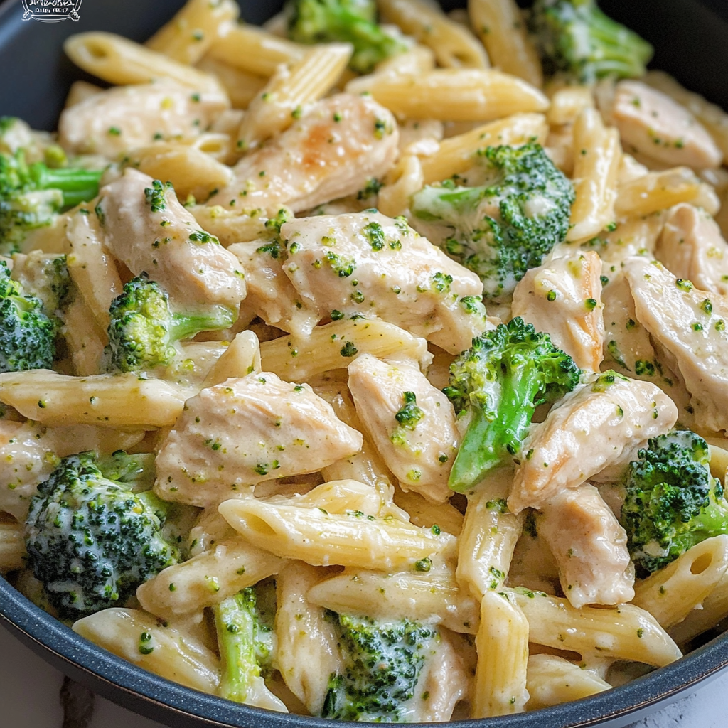 Easy Creamy Chicken and Broccoli Pasta Recipe