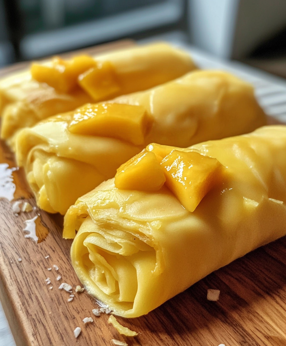Mango Crepe Rolls