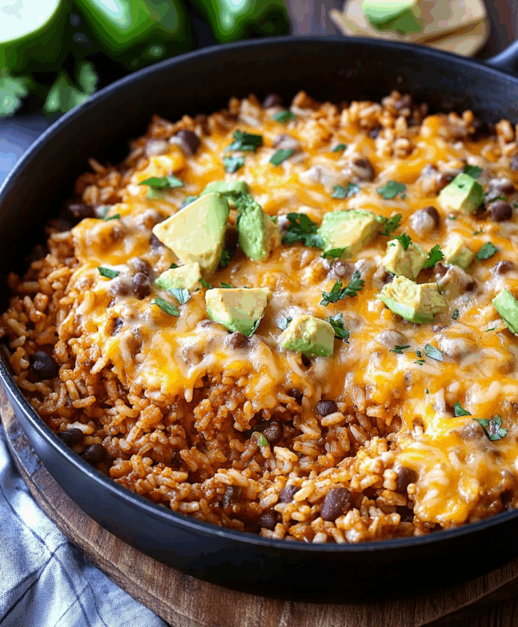 Cheesy Taco Rice Skillet — Ready in 30 Minutes!