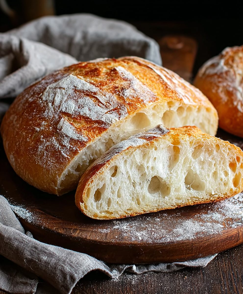 Rustic Italian Crusty Bread