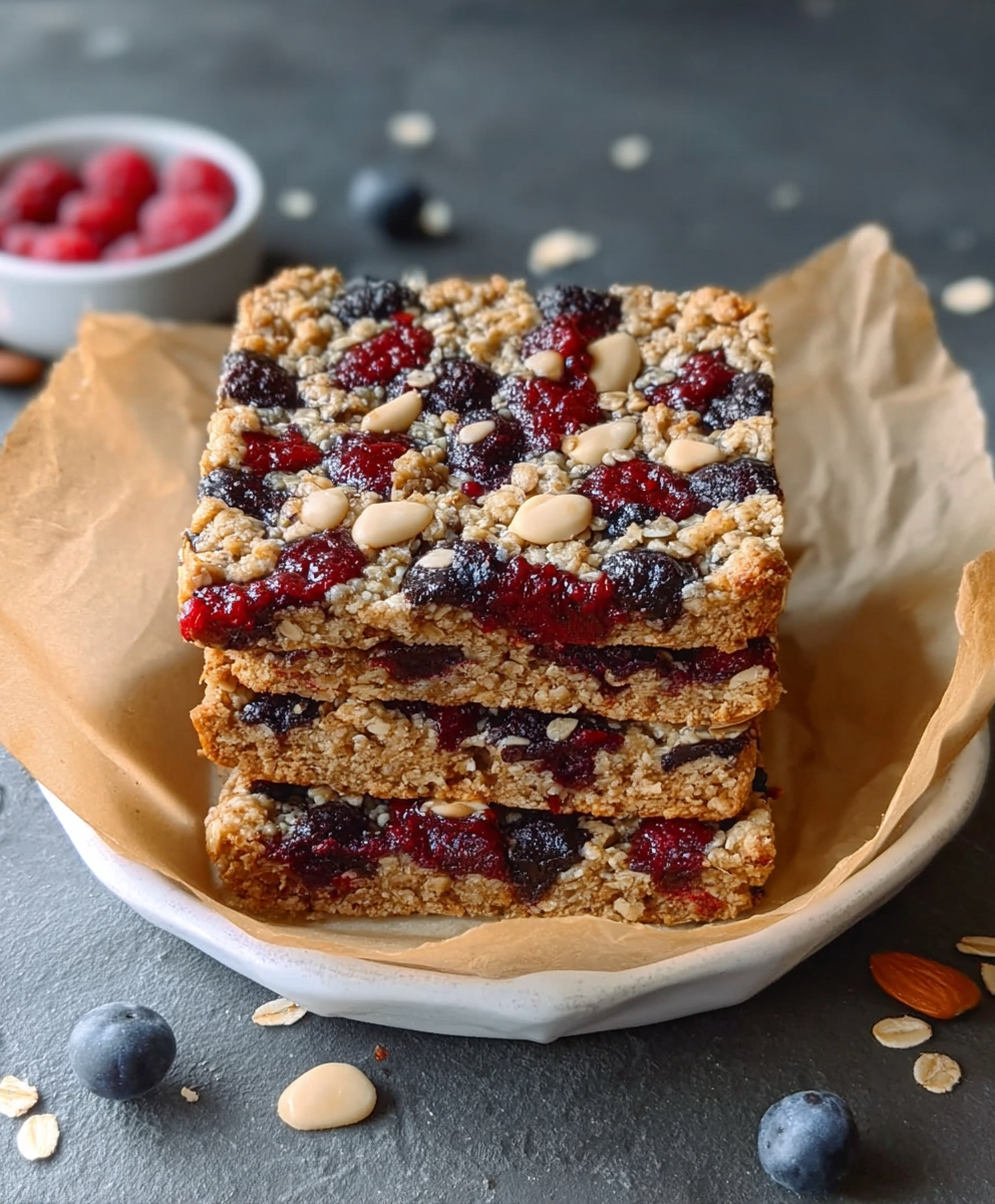 Healthy Oatmeal Bars Breakfast (Gluten Free + Vegan)