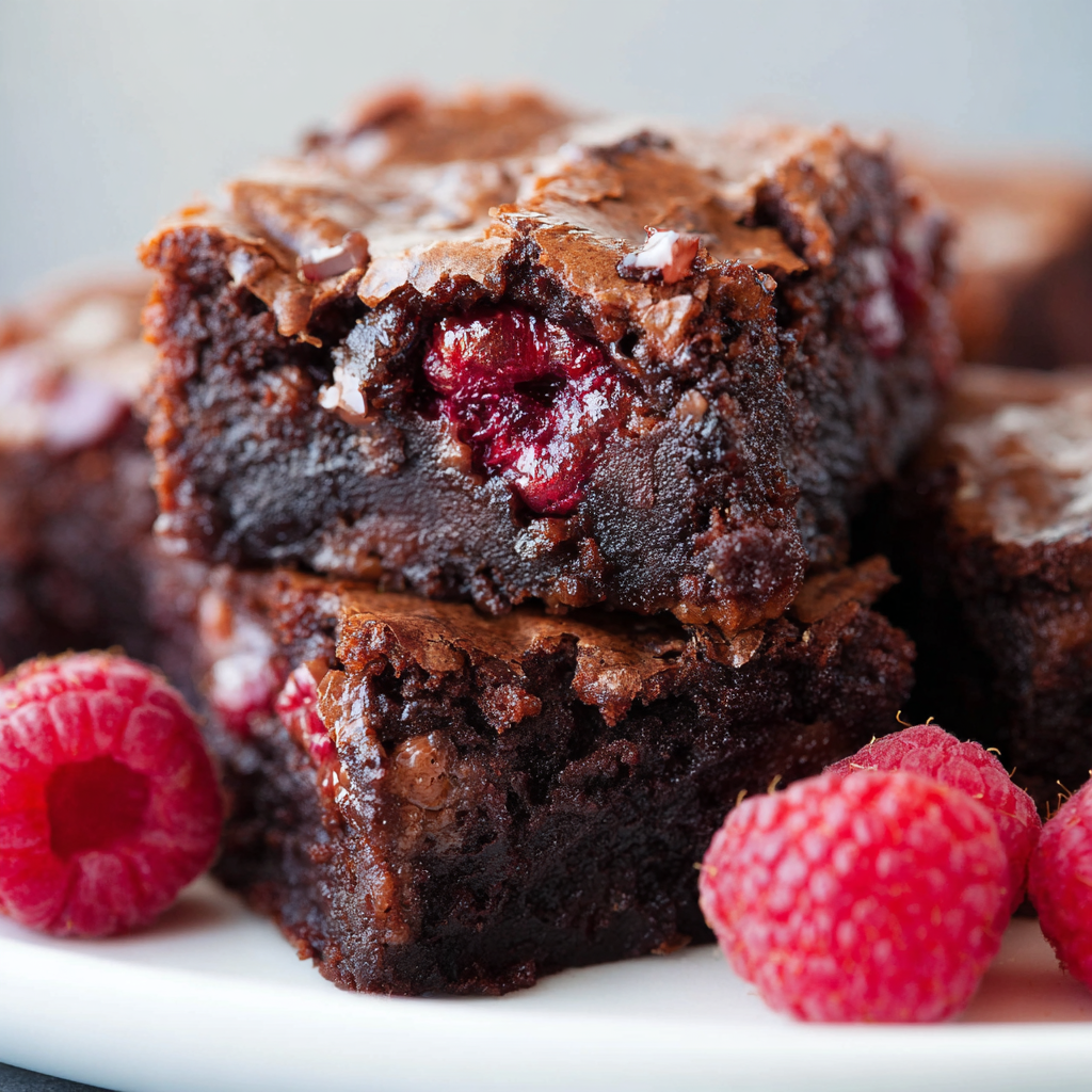 Raspberry Brownies: Sweet, Fruity, and Fudgy