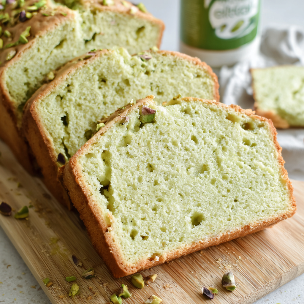 Pistachio Pudding Bread (Soft, Lightly Sweet & Perfectly Green)