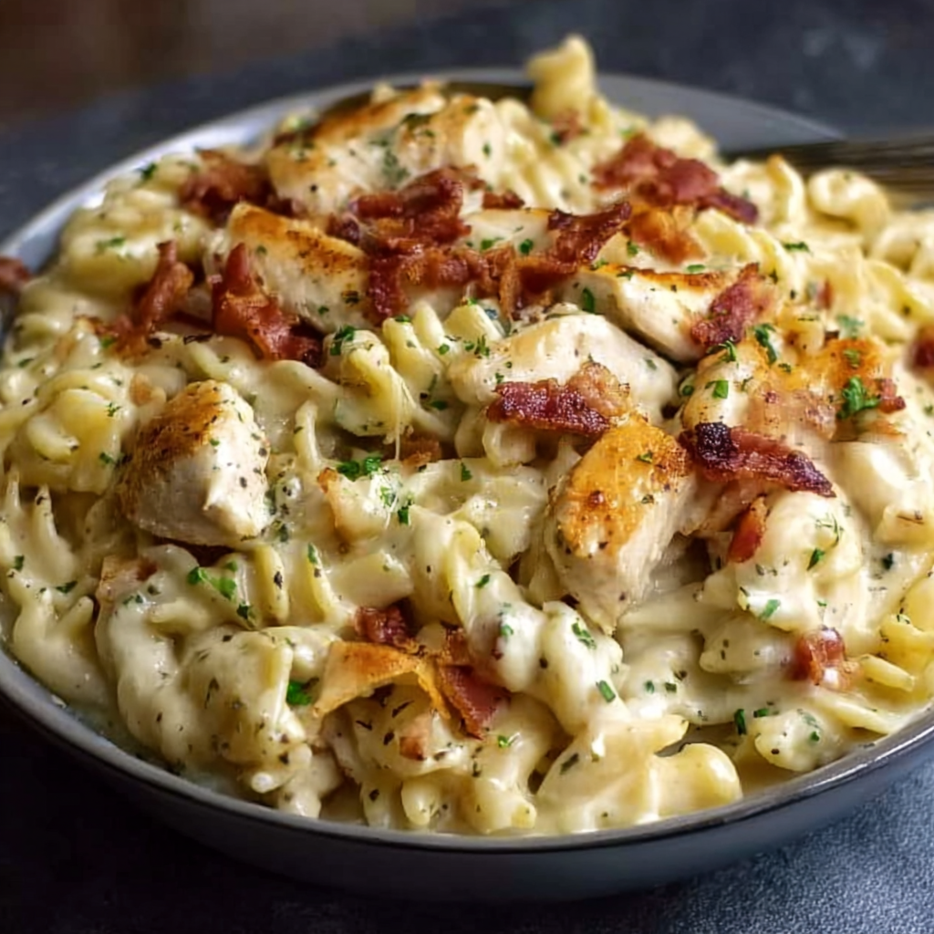 Chicken Bacon Ranch Pasta – Creamy, Cheesy, and Irresistible