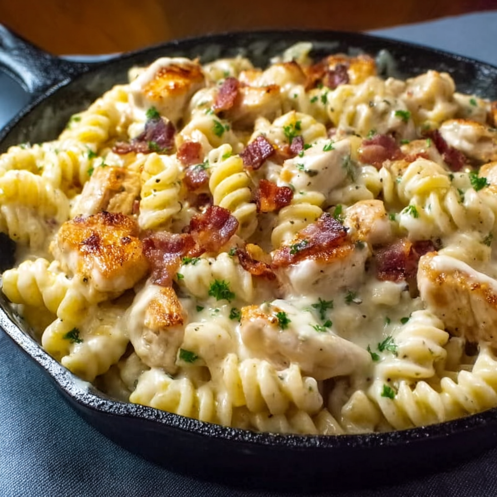 Chicken Bacon Ranch Pasta – Creamy, Cheesy, and Irresistible
