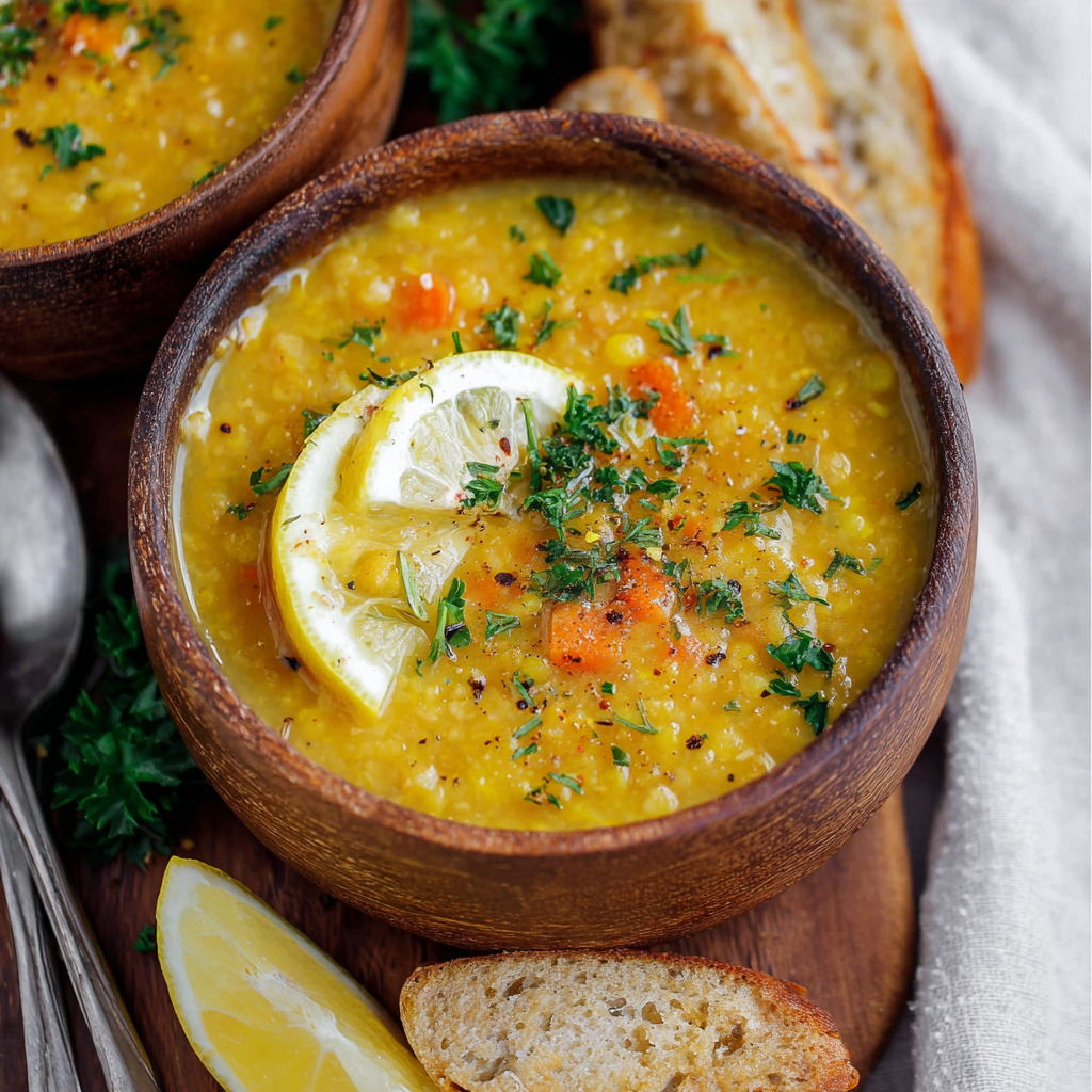 Easy Lemon Lentil Soup – Light, Healthy & Full of Flavor