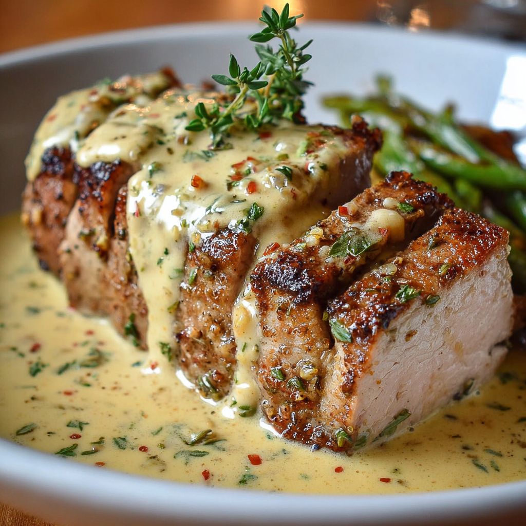 Best Pork Tenderloin with Dijon Mustard Cream Sauce