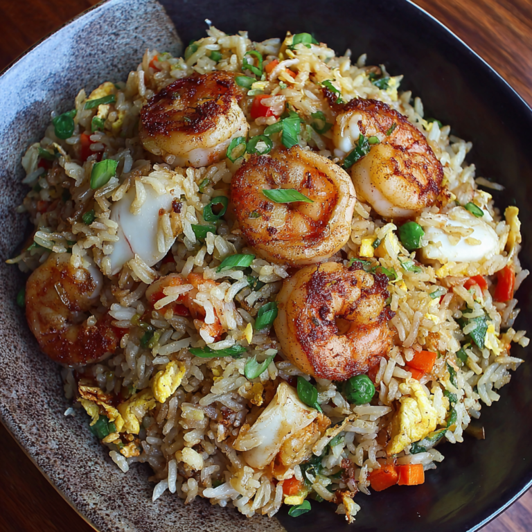 Seafood Fried Rice – A Savory Mix of Shrimp, Crab & Veggies