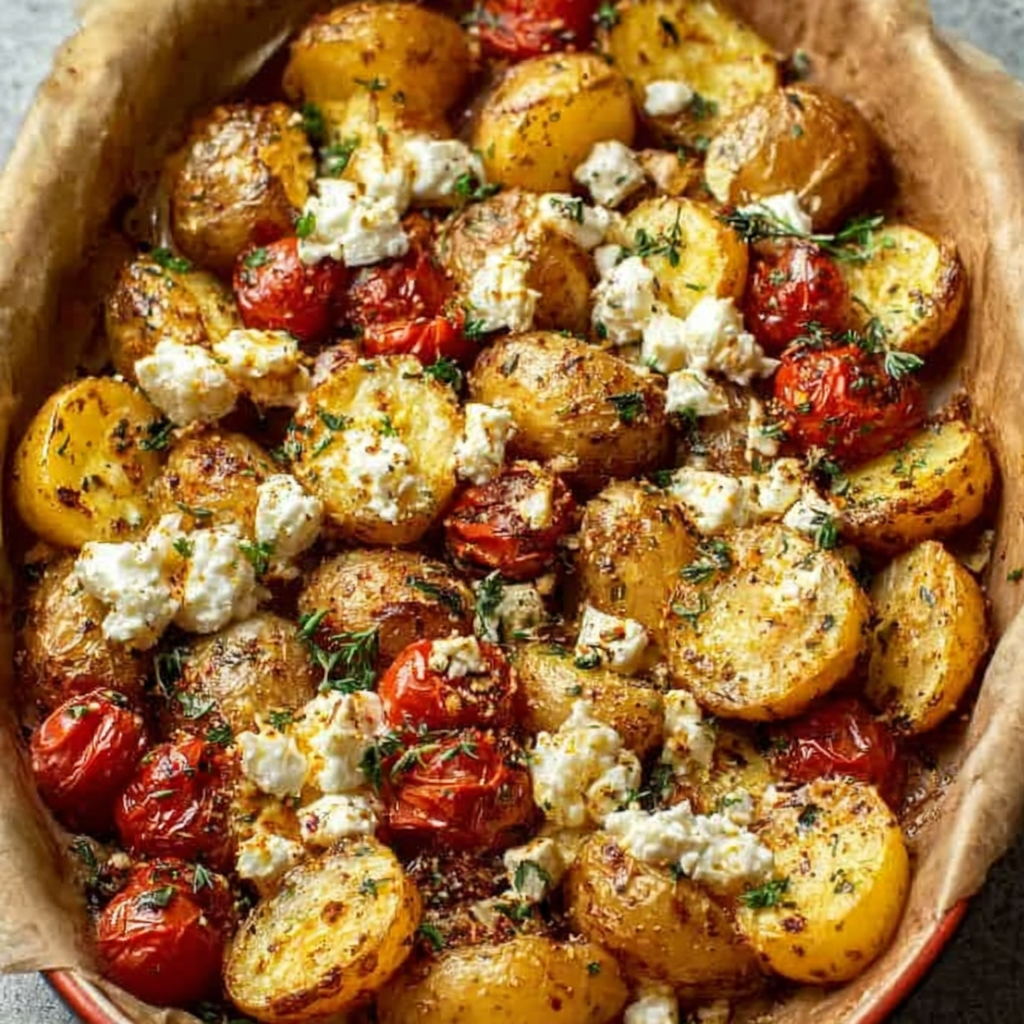 Baked Feta Potatoes – Easy Mediterranean-Style Potato Dish