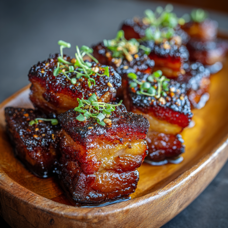 Caramelized Honey Glazed Pork Belly
