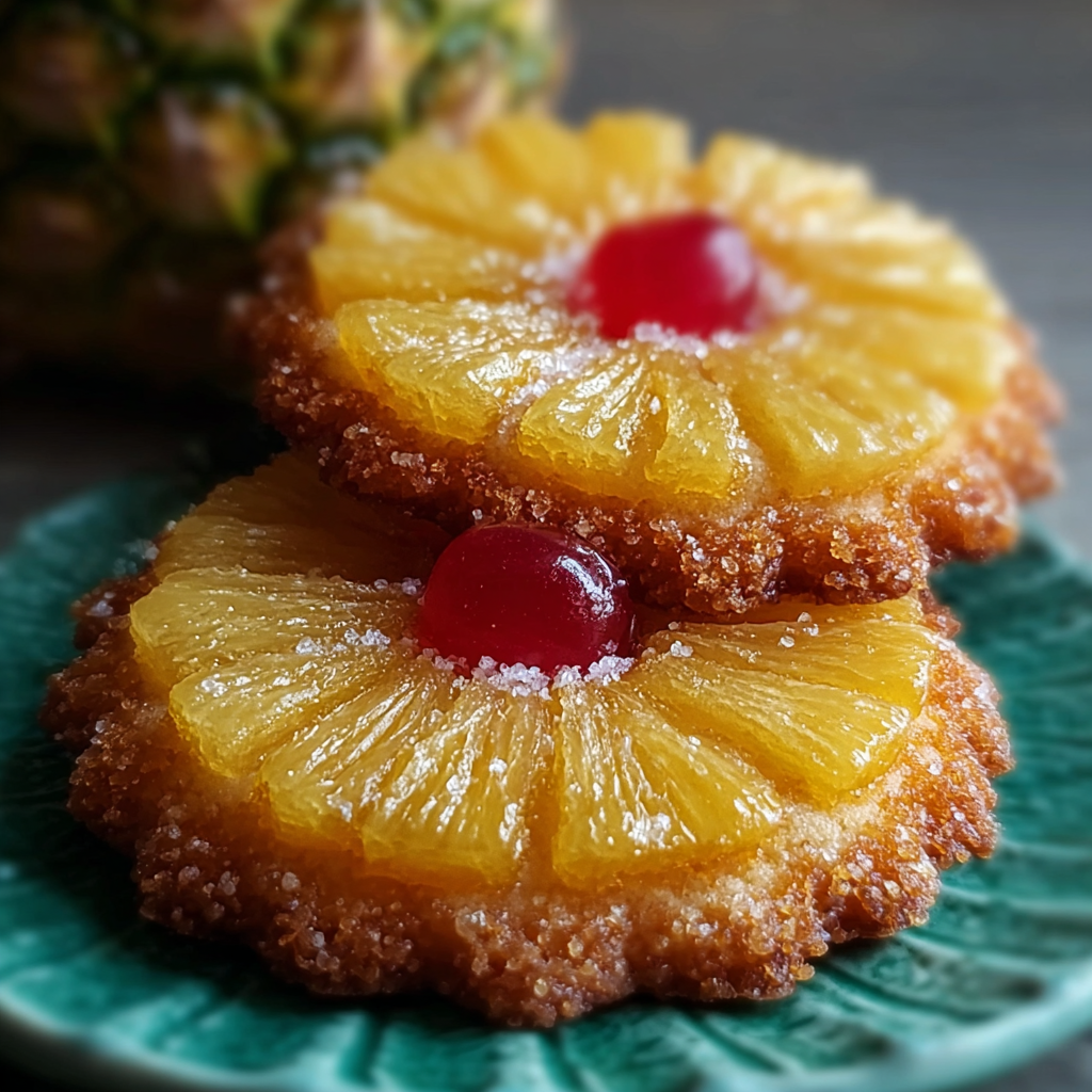 Pineapple Upside Down Sugar Cookies (A Tropical Twist on a Classic!)
